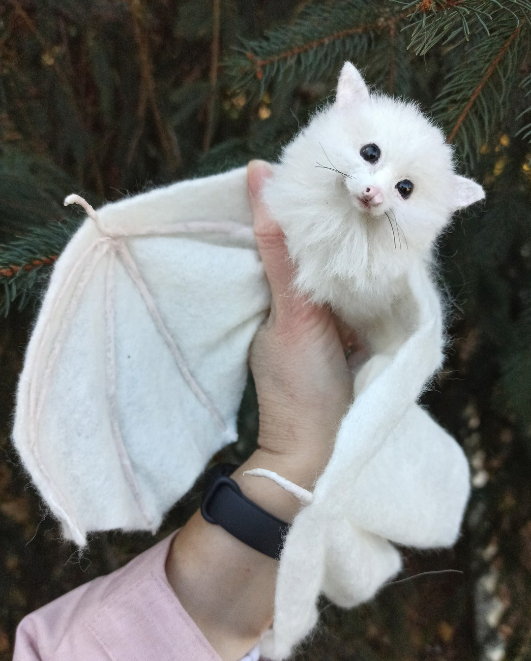 White Bat Miniature/halloween/flying Fox/black Bat/pet Portrait Custom ...