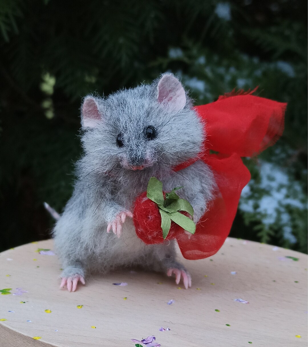 Gray Mouse/pepper Gray Color Mouse/realistic Miniature/dollhouse ...