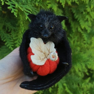 Little Bat Miniature/halloween/flying Fox/black Bat/pet | Etsy