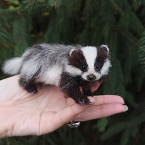 Badger Miniature/badger/custom Order/pet Portrait/sculpture/dollhouse ...