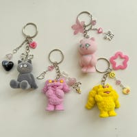Spring Cat / / 2 Inch Keychain - Etsy