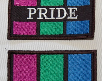 Non-binary Pride Flag Embroidered Patch - Etsy
