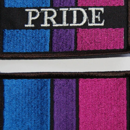 Bisexual Bi Pride Flag Embroidered Patch - Etsy