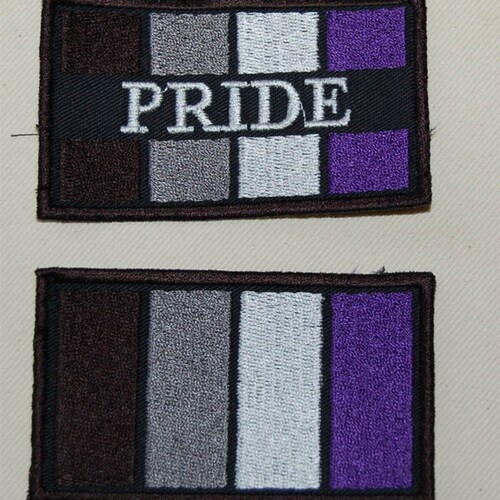 Asexual Ace Pride Flag Embroidered Patch - Etsy