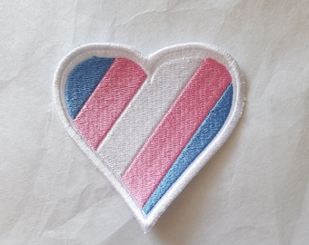 Transgender Trans Pride Flag Embroidered Patch - Etsy