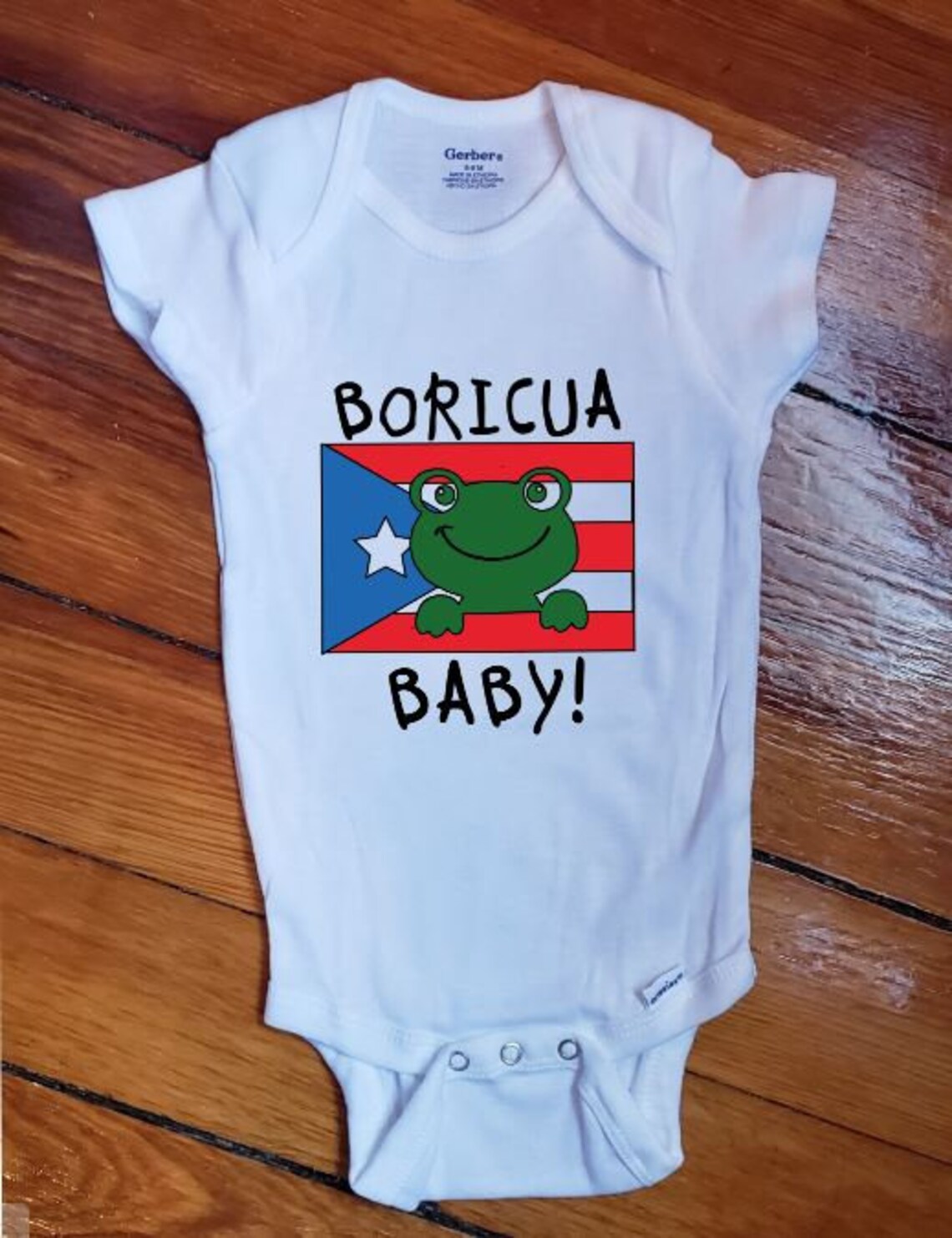 Baby 1 Piece Bodysuit boricua Baby Puerto Rico Island Flag for the New ...