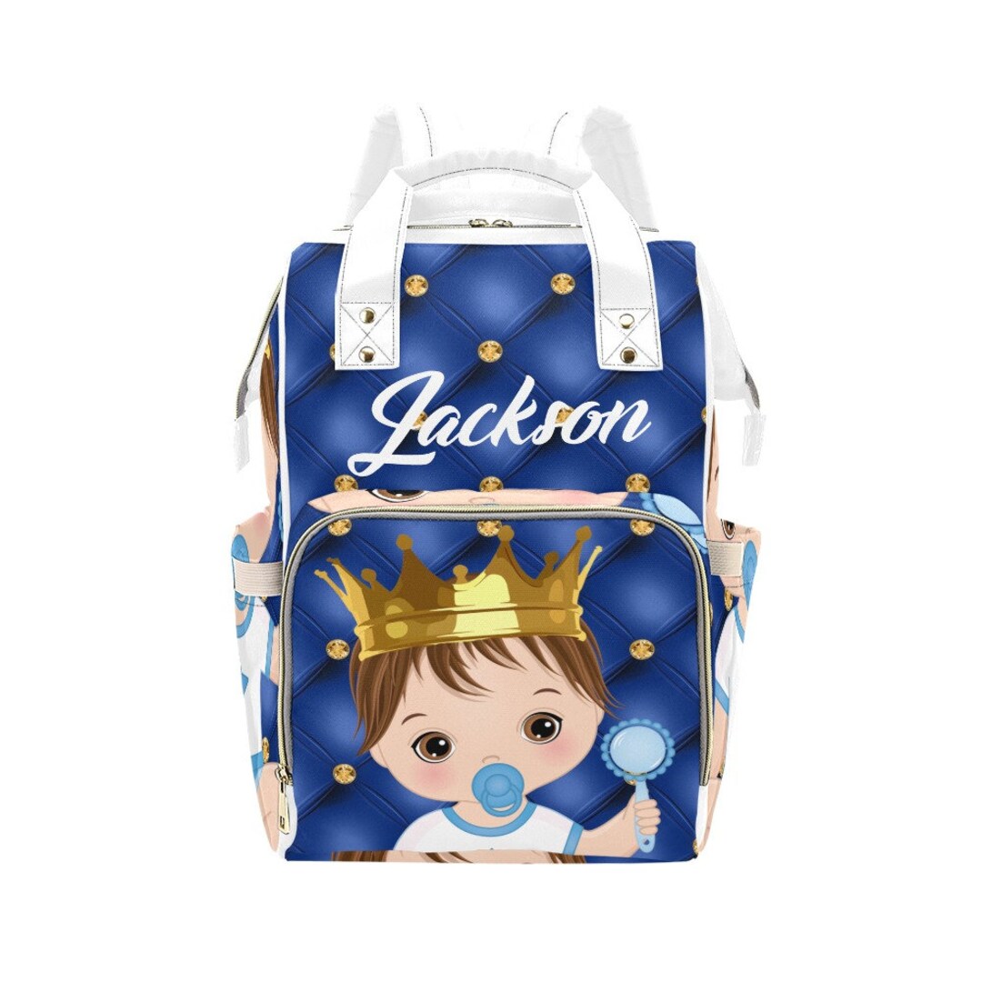 Custom Crowned Prince Personalized Baby Boy Backpack Diaper - Etsy