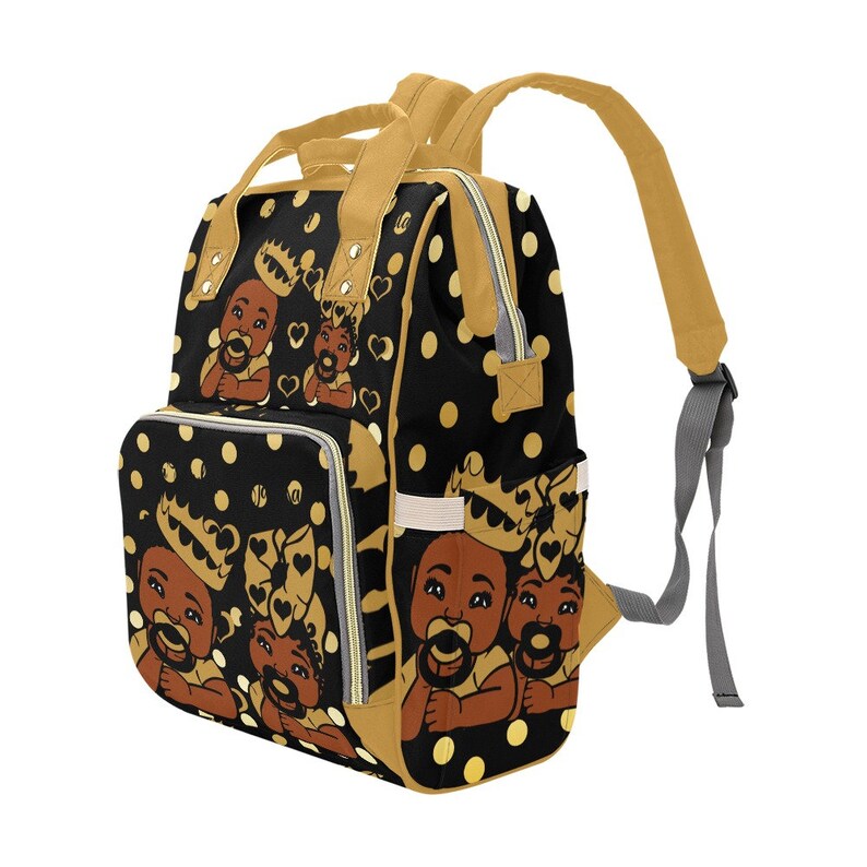 Twin African American Personalized Baby Girl Boy Backpack Diaper ...