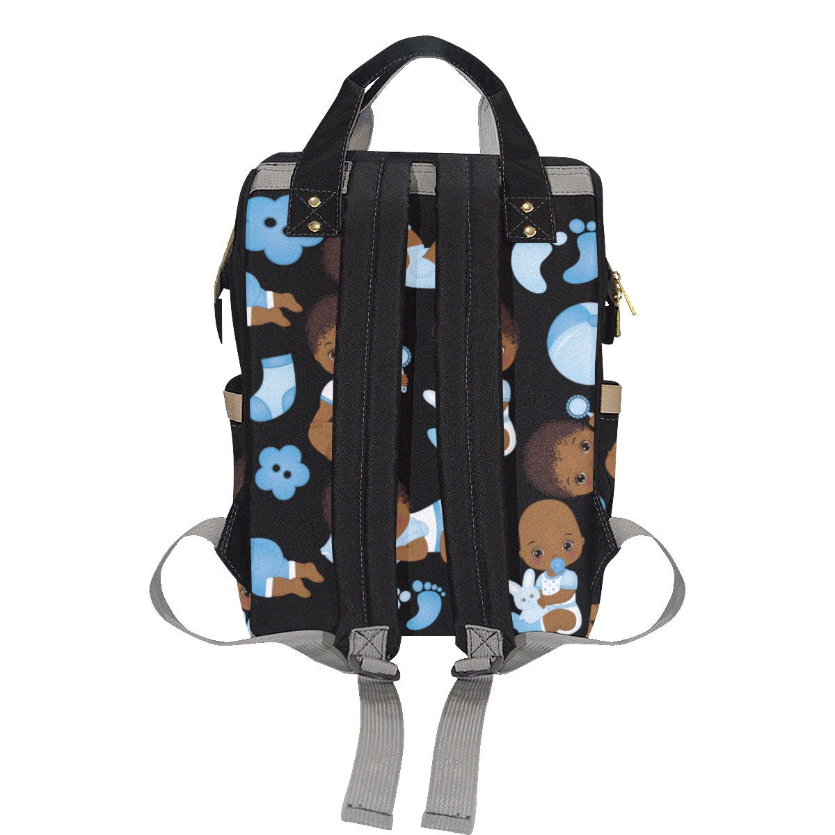 African American Baby Boy Backpack Diaper Clothing Bottles Bag Unique ...