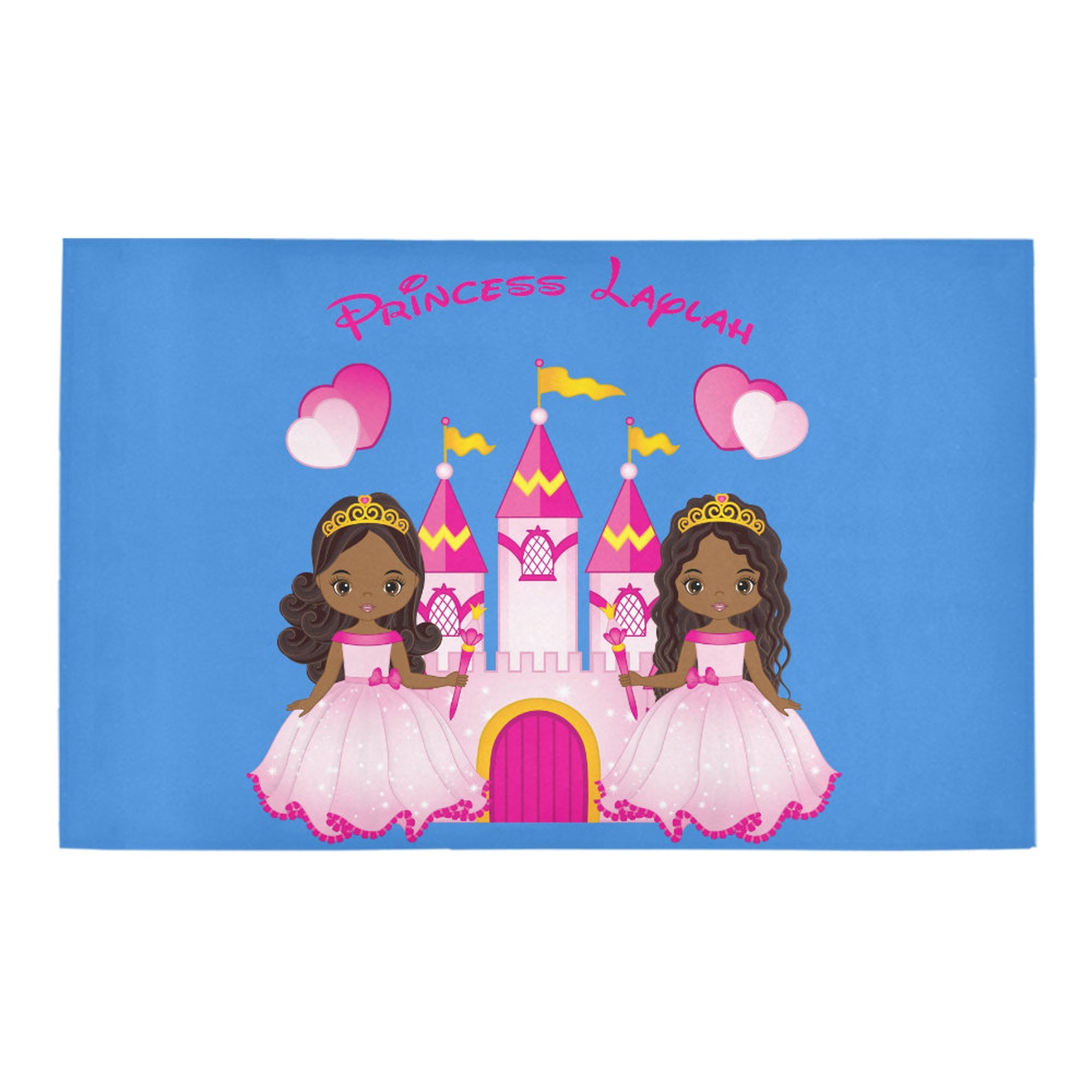 Personalized Princess African American Girls Bathroom Bath Mat Home ...