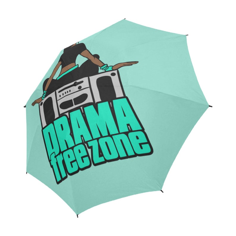 Drama Free Zone Boom Box African American Woman Print Semi - Etsy