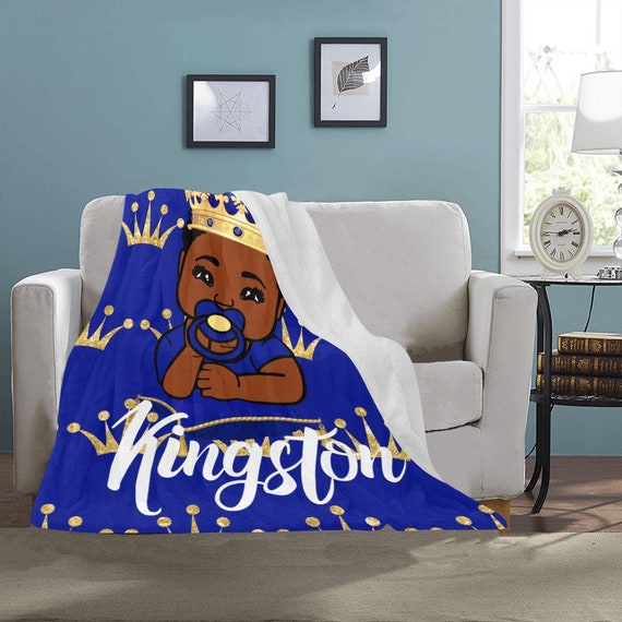 Personalized Black Royal King Baby Boy African American Baby - Etsy