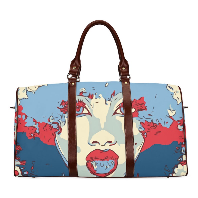RWB Blue Eyes Full Lips Carry on Travel Duffle Bag Melinated - Etsy