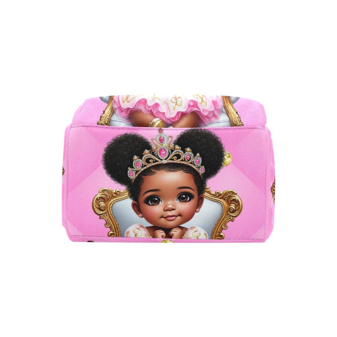 Custom Brown Baby Couture Personalized Diaper Bag Pink Princess on Her ...