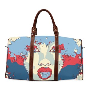 RWB Blue Eyes Full Lips Carry on Travel Duffle Bag Melinated Unique ...