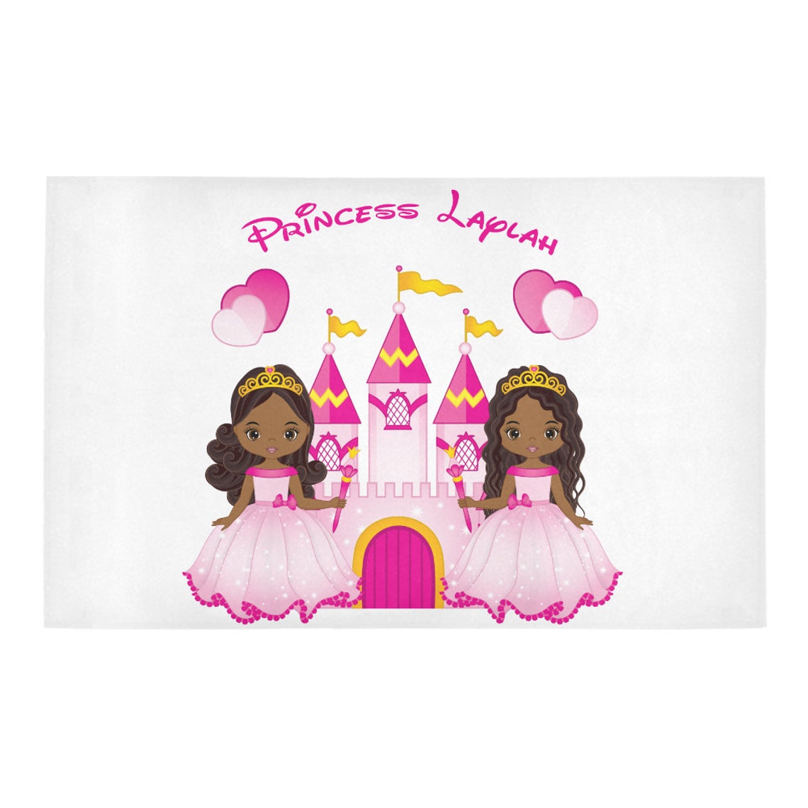 Personalized Princess African American Girls Bathroom Bath Mat Home ...