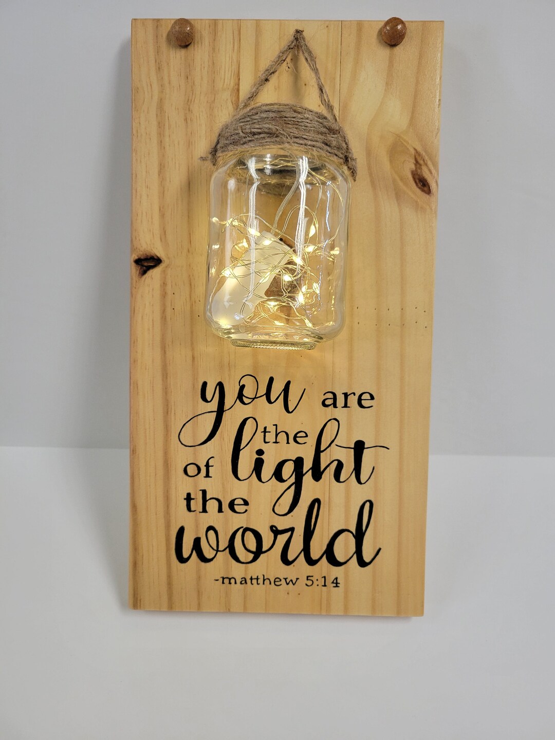 Light of the World Handmade Wooden Sign - Etsy