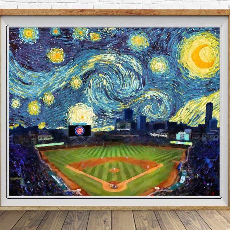 Chicago Cubs Print - Etsy