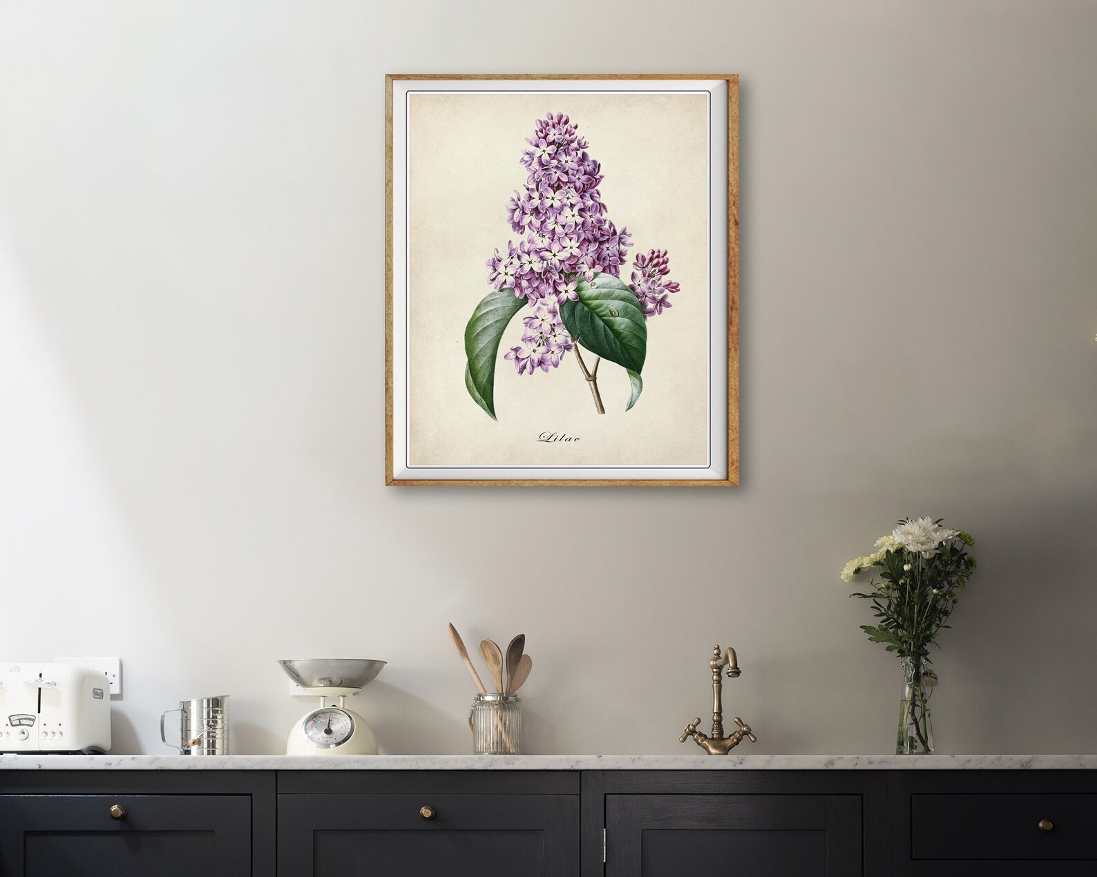 Vintage Botanical Print, Lilac Print, Flower Poster, Redoute Wall Art ...