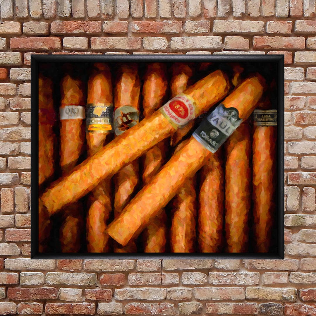 Cigar Art, Cigar Print, Bar Art, Cigar Poster, Bar Decor, Cigar Art ...