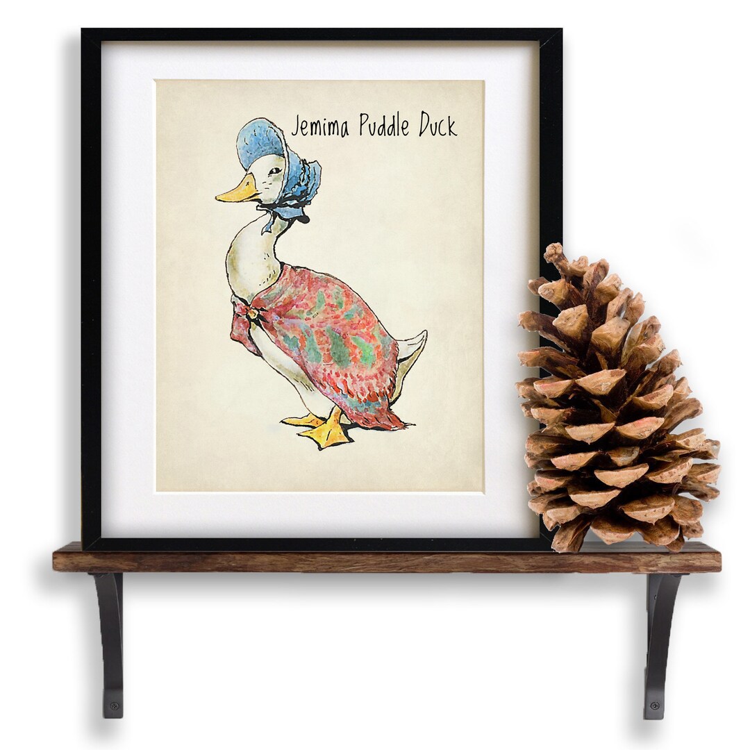 Beatrix Potter Print - Jemima Puddle Duck, Beatrix Potter Art ...