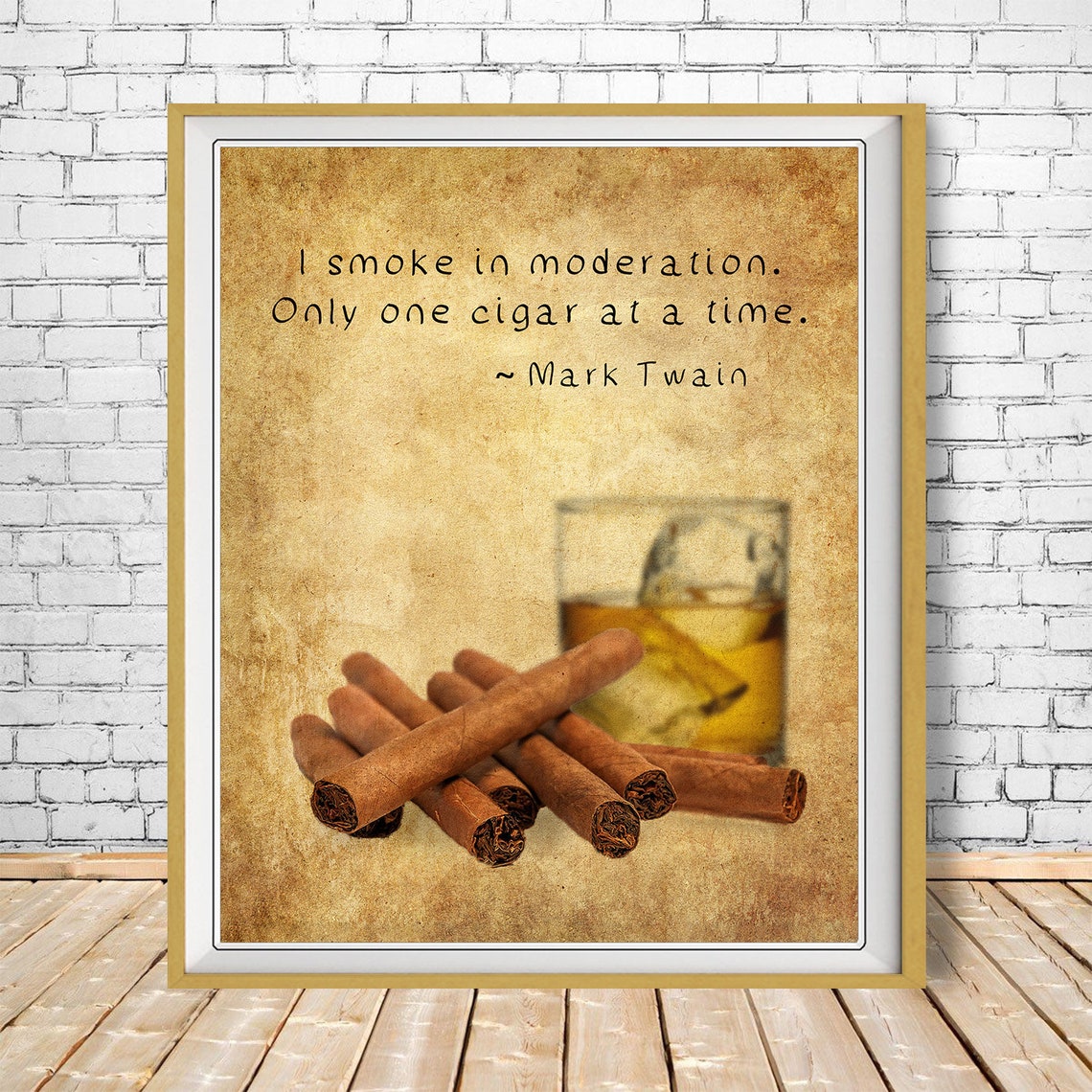 Cigar Art, Cigar Prints - Discounted Set of 3 - Bar Art - Whiskey ...