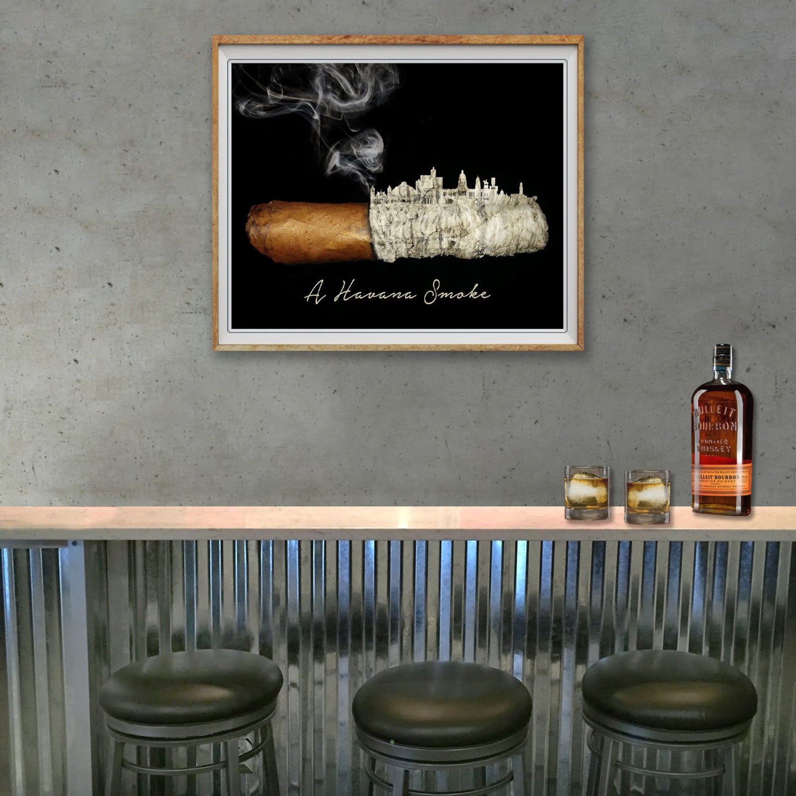 Cigar Art, Havana Poster, Cigar Print, Man Cave Decor, Cuba Wall Art ...