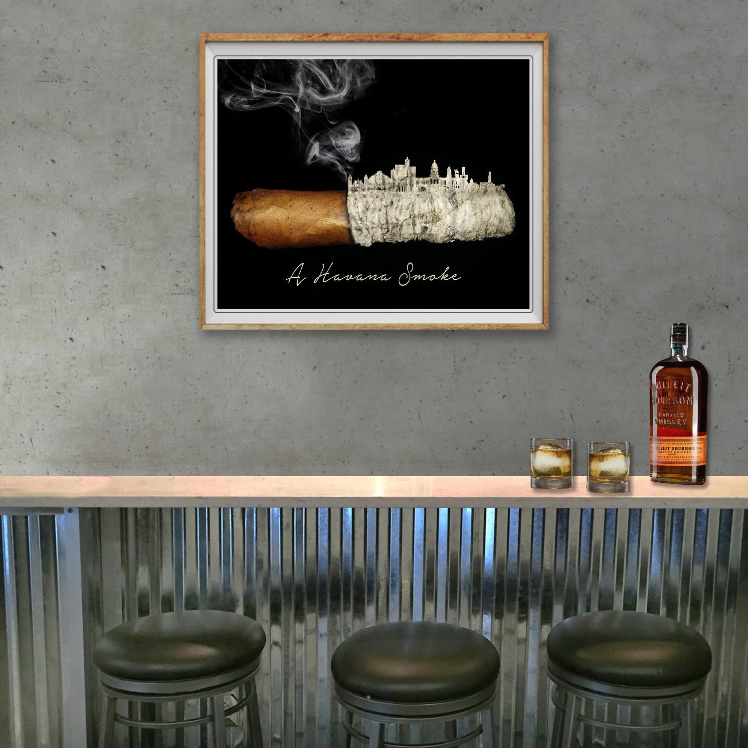 Cigar Art Havana Poster Cigar Print Man Cave Decor Cuba - Etsy