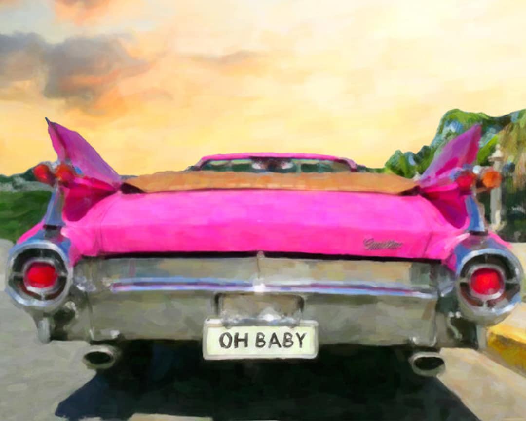 Vintage Cadillac Art - Vintage Cadillac Print - Vintage Car Poster ...