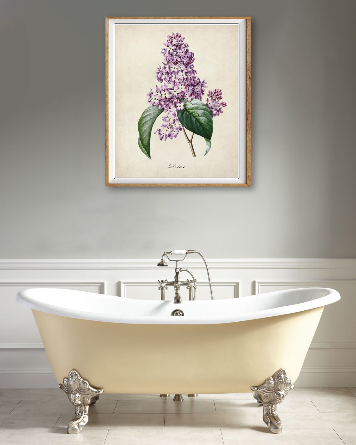 Vintage Botanical Print, Lilac Print, Flower Poster, Redoute Wall Art ...