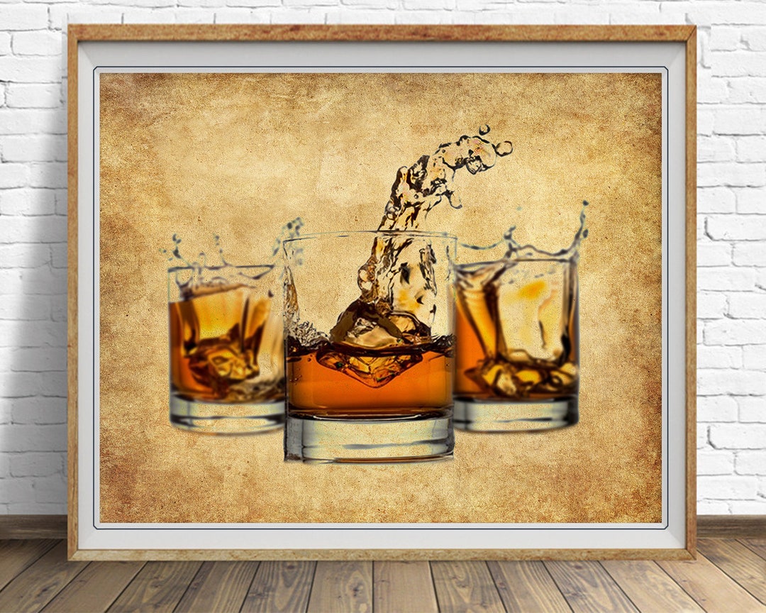Whiskey Print, Bar Art, Whiskey Poster, Bar Decor, Scotch Bourbon Wall ...