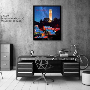 San Francisco Poster - Coit Tower Print - California Poster - San ...