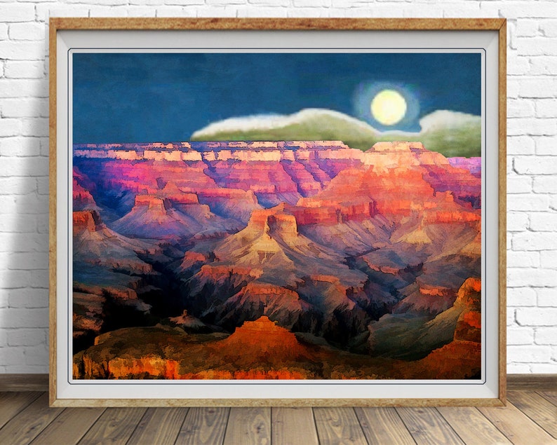 Grand Canyon Poster National Park Poster Arizona Decor | Etsy