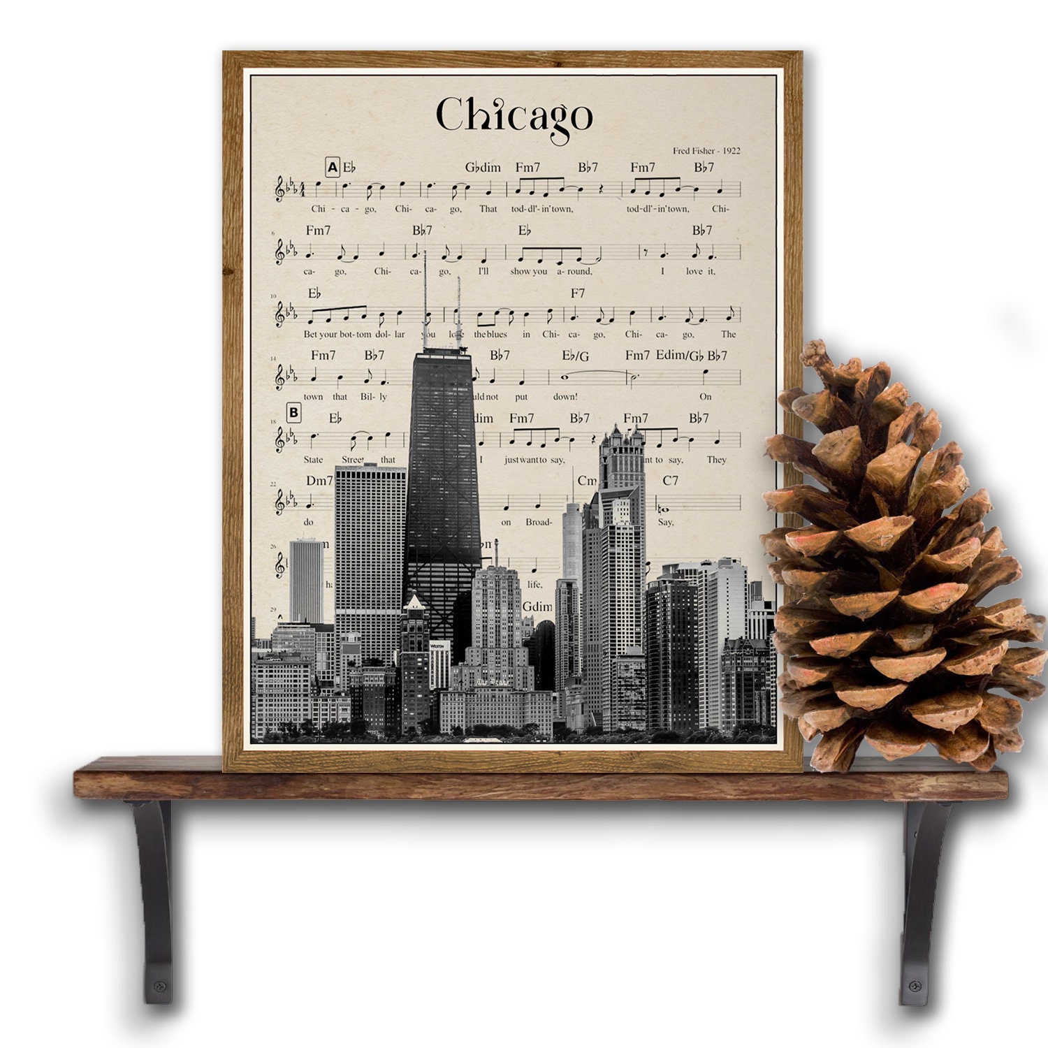 Chicago Skyline, Chicago Print, Chicago Decor, Chicago Poster Skyline ...