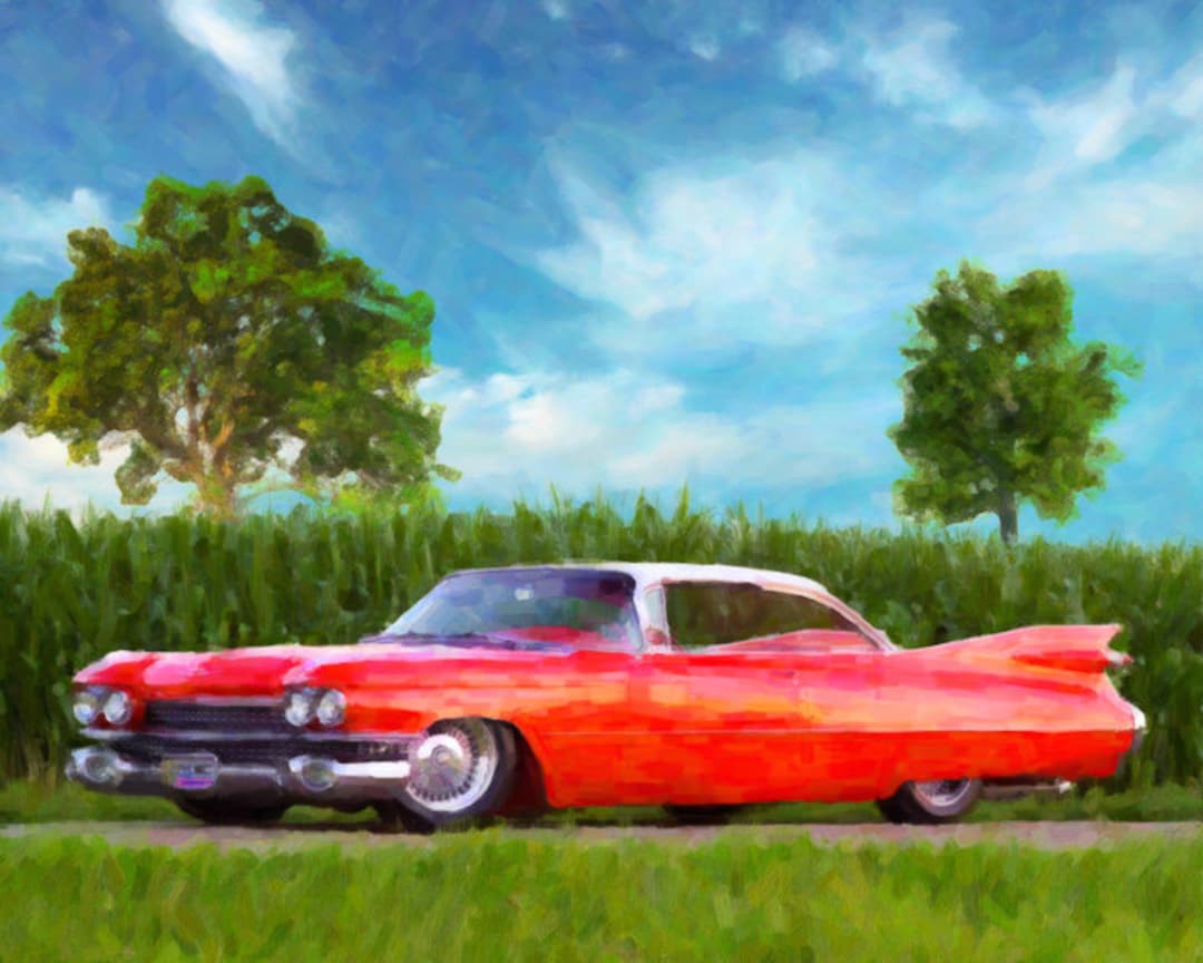 Vintage Cadillac Print - Vintage Car Poster - Vintage Cadillac Art ...
