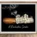 Cigar Art Chicago Poster Cigar Print Man Cave Decor - Etsy