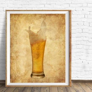 Beer Poster, Bar Art, Beer Print, Bar Decor, Beer Lovers Gifts, Home ...