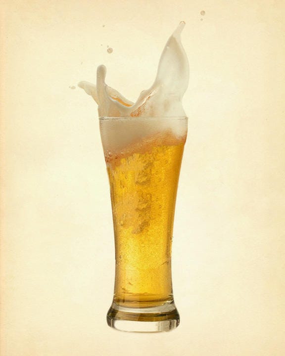 Beer Poster Bar Art Beer Print Bar Decor Beer Lovers | Etsy