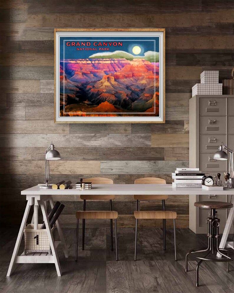 Grand Canyon Poster National Park Poster Arizona Decor | Etsy