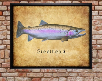Steelhead Art | Etsy