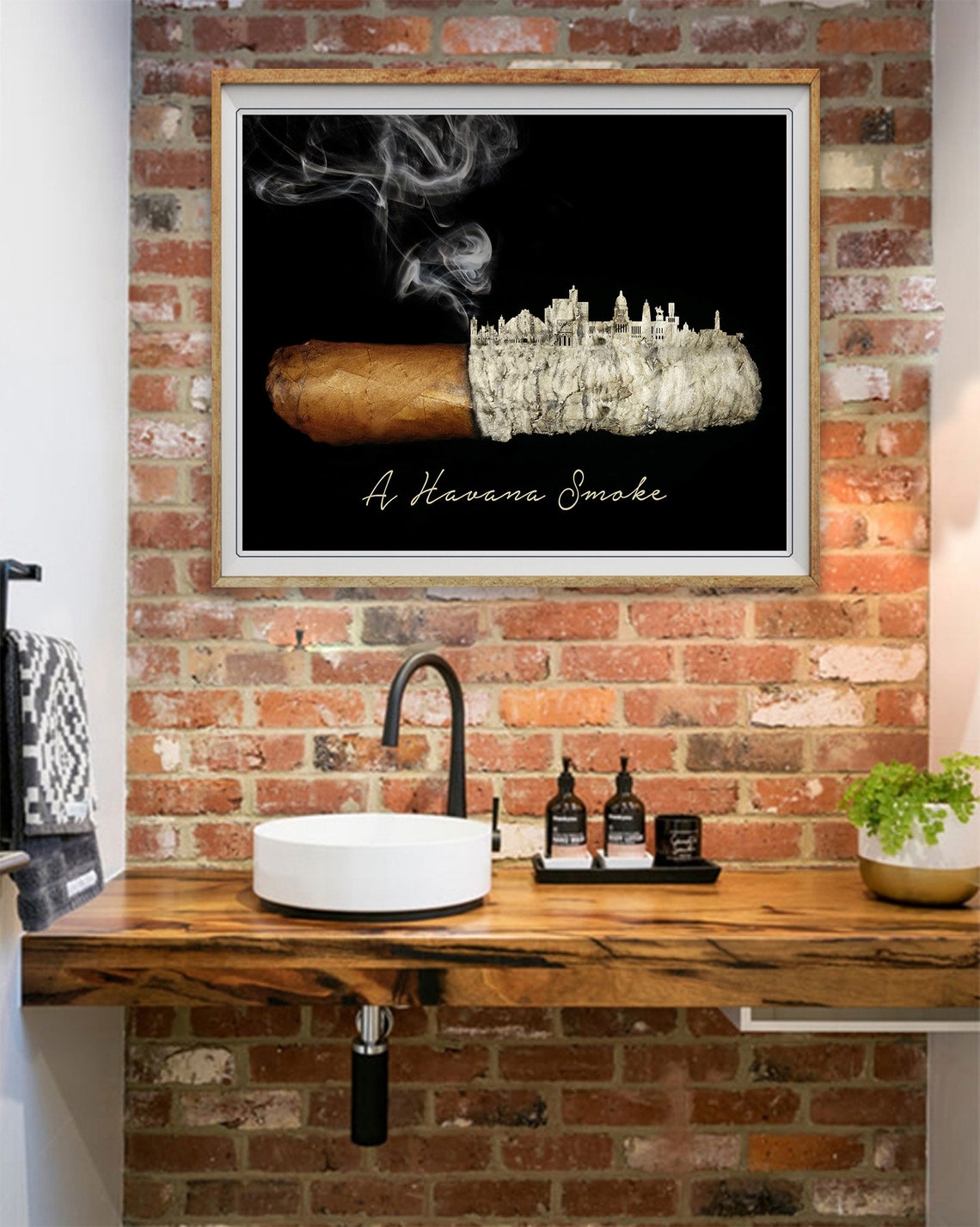 Cigar Art, Havana Poster, Cigar Print, Man Cave Decor, Cuba Wall Art ...