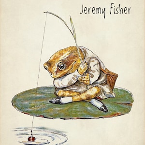 Beatrix Potter Print - Jeremy Fisher Frog, Beatrix Potter Art ...