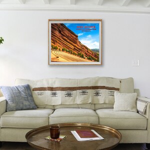 Red Rocks Amphitheater Poster - Colorado Springs Print - Denver Decor ...