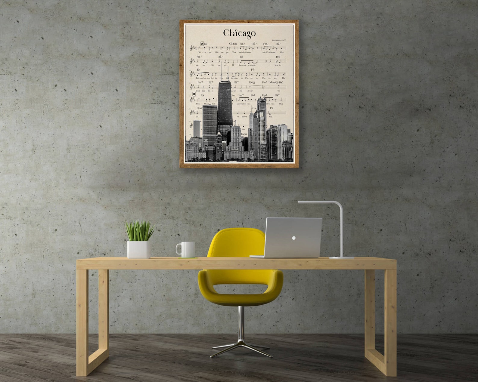 Chicago Skyline, Chicago Print, Chicago Decor, Chicago Poster Skyline ...