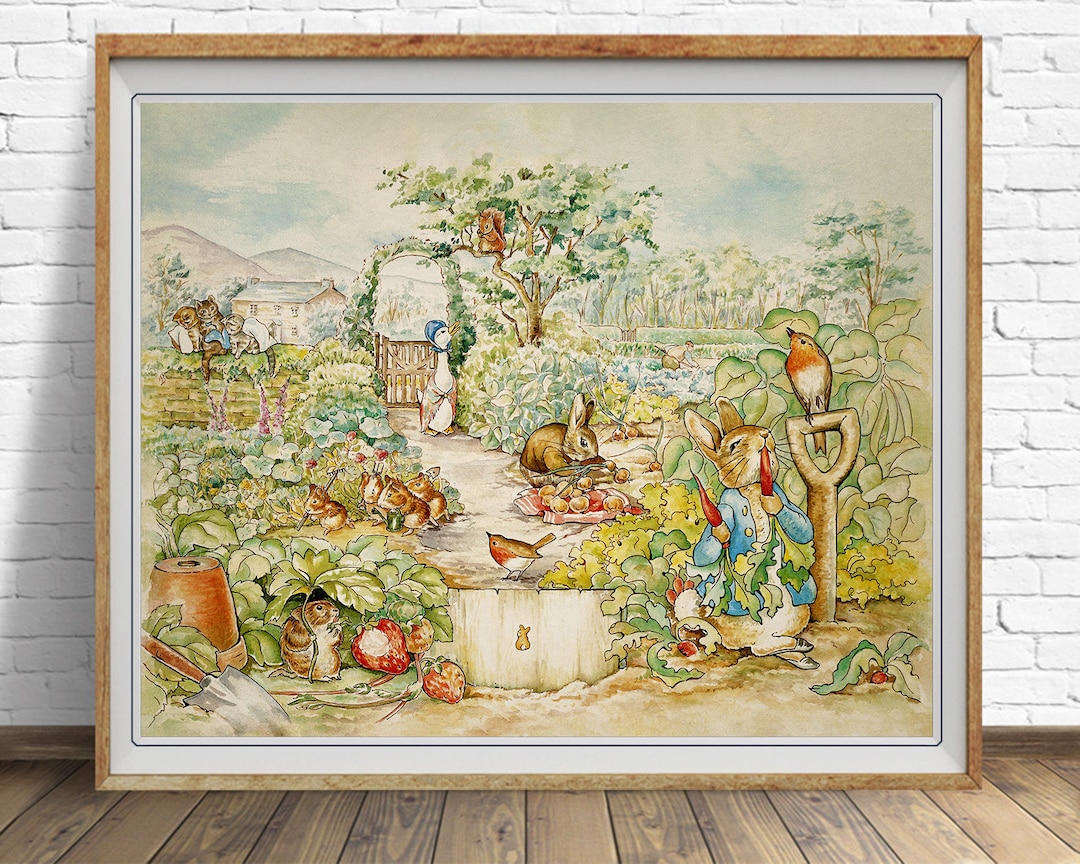 Beatrix Potter Print, Peter Rabbit, Beatrix Potter Art, Childrens Books ...