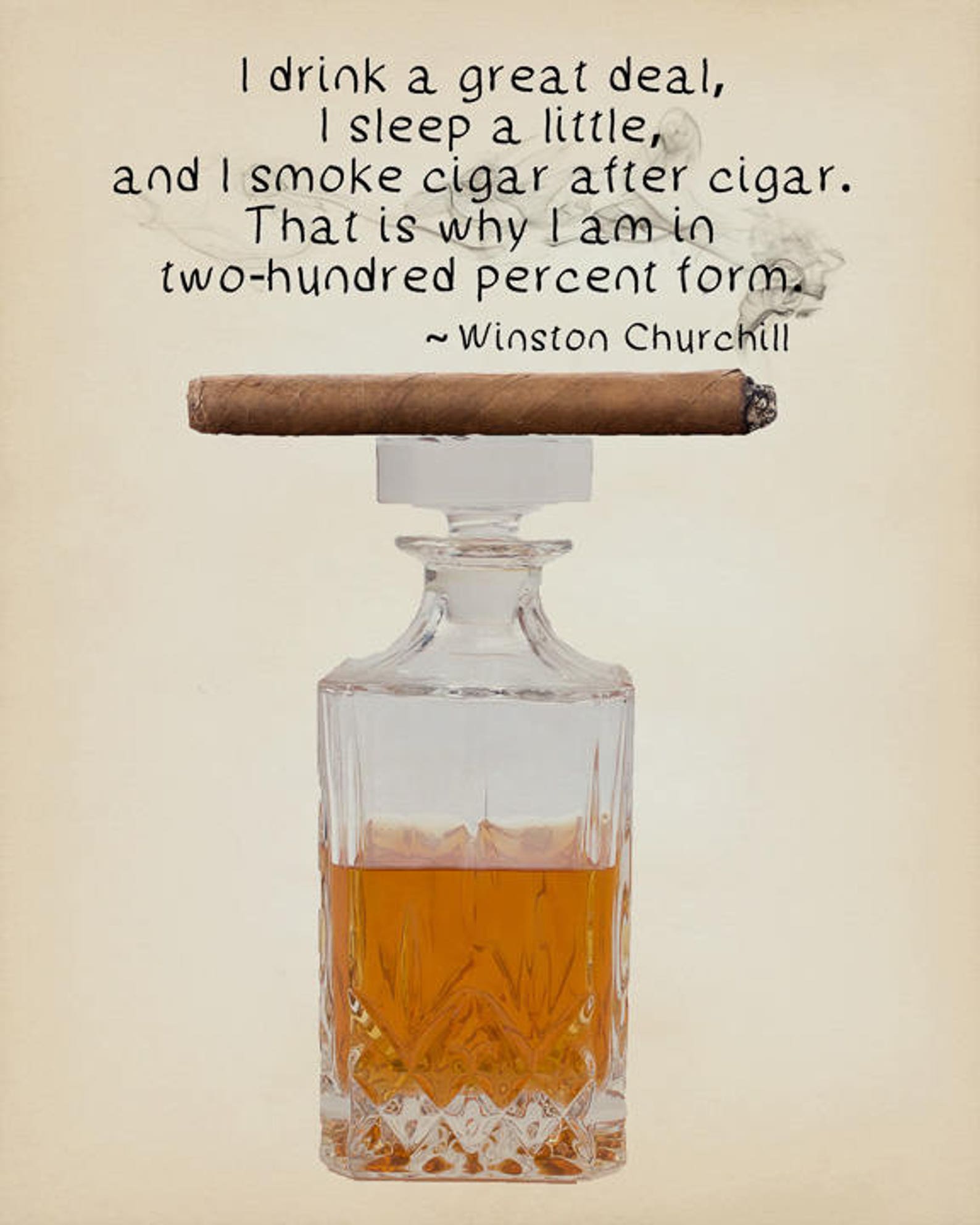 Cigar Art Cigar Prints Discounted Set of 4 Bar Art - Etsy