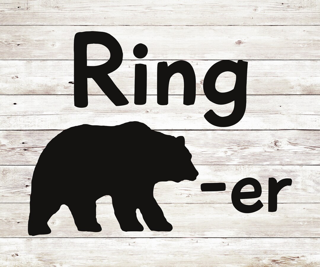 Ring Bearer SVG, Wedding Svg, Wedding Ring Svg, Kid Svg, Boy Svg, Bear ...