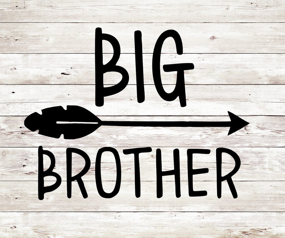 Big Brother SVG, Big Brother Cut File, Big Brother Svg, Silhouette ...