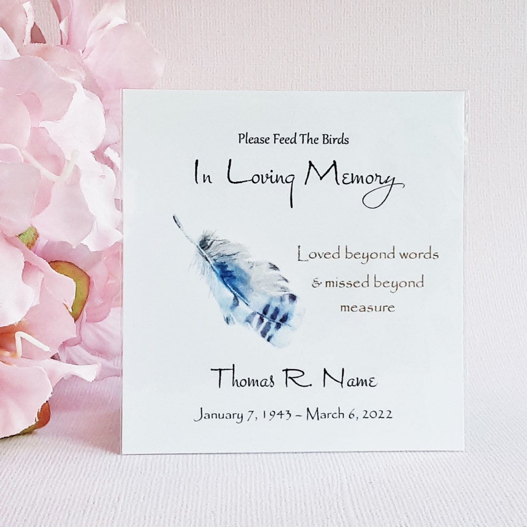 In Loving Memory, Funeral Favors, Memorial, Celebration of Life ...