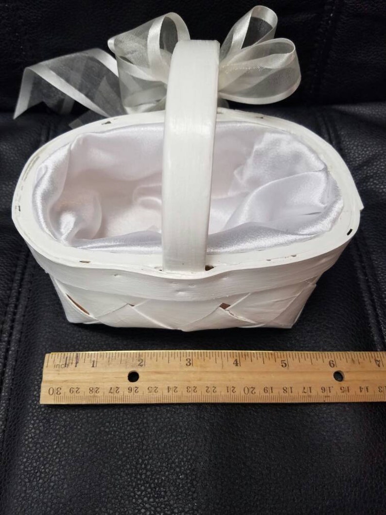 Flower Girl Basket; Smaller Basket for Flower Girl; Wicker Flower Girl Basket - Etsy